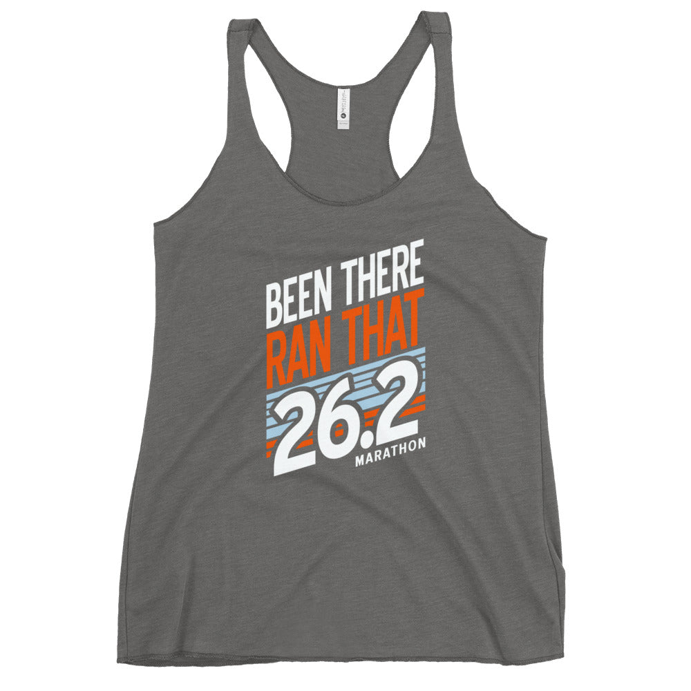 Women's Been There Ran That Marathon Racerback Tank | Sunrise Running ...